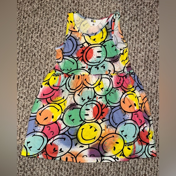H&M | Dresses | Toddler Hm Smiley World Colorful Smiley Face Dress ...